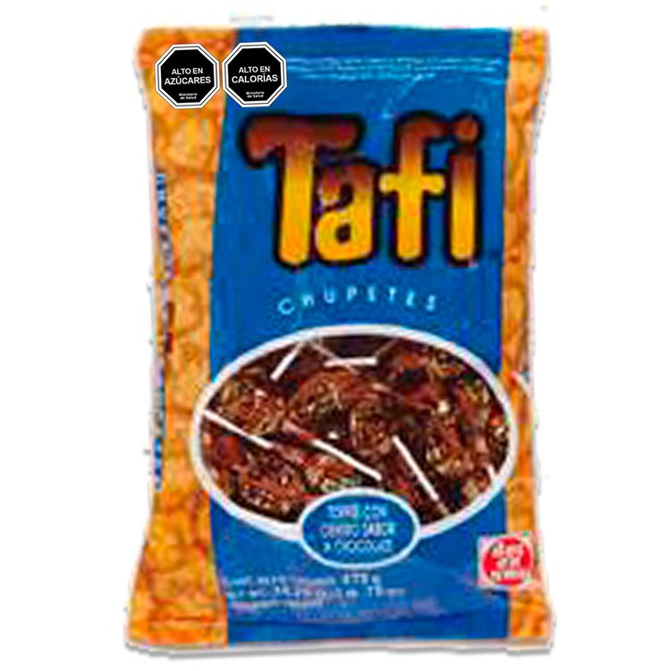 Chupete Tafi Dos en Uno 475 g, chocolate