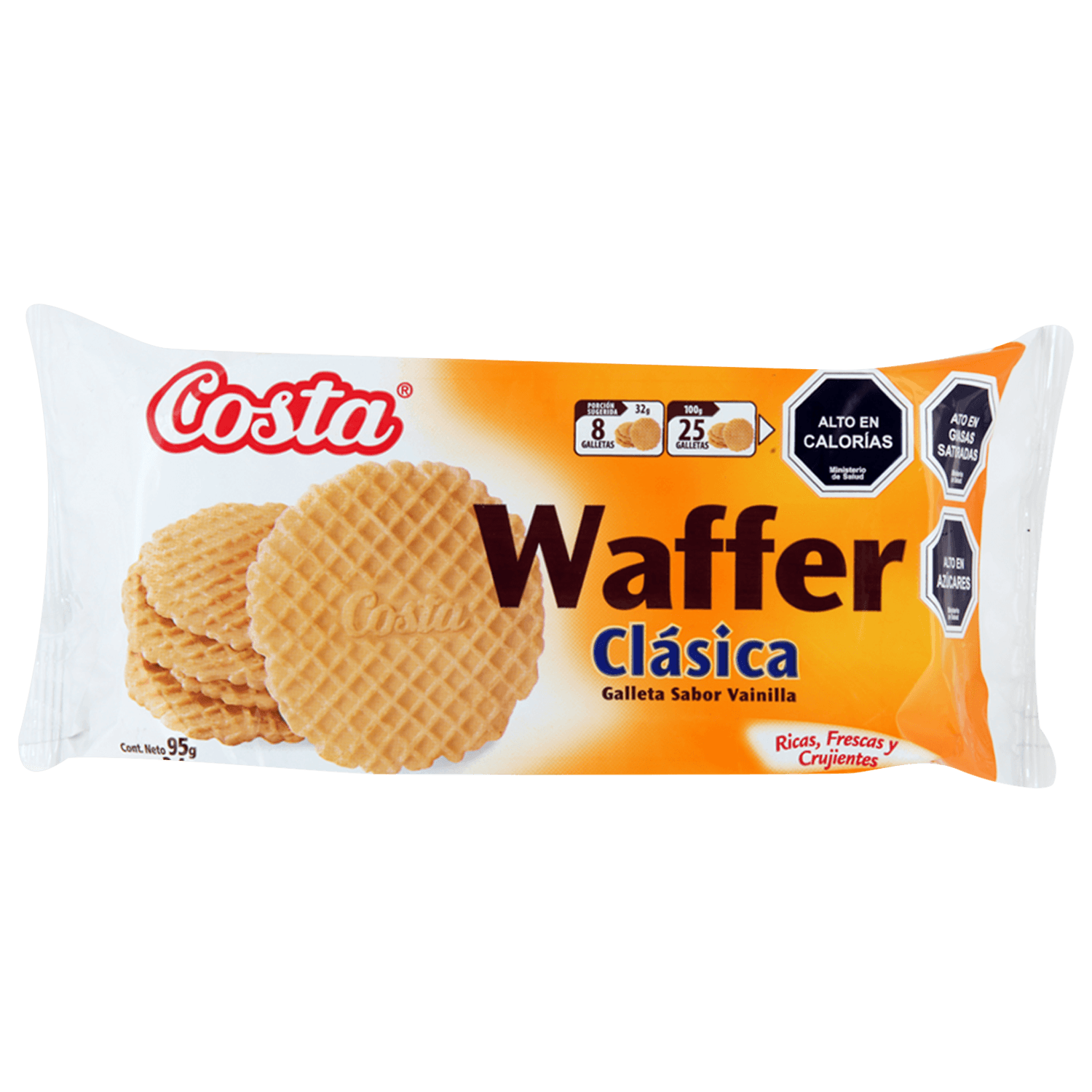 Galletas Waffer Costa 95 g, Clásica | Jumbo.cl