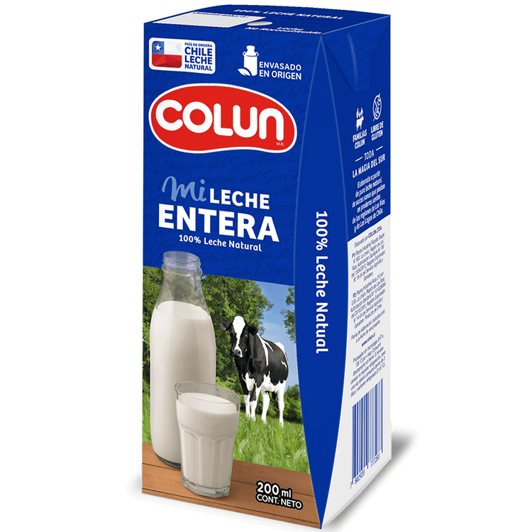 Leche entera Colun 200 ml | Jumbo.cl