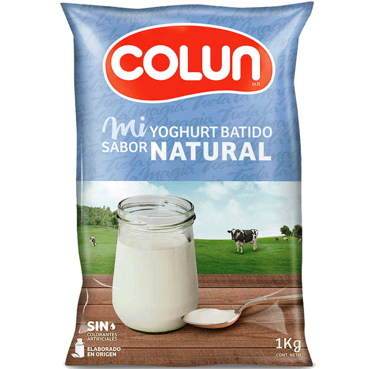 Yoghurt batido Colun natural 1 kg | Jumbo.cl