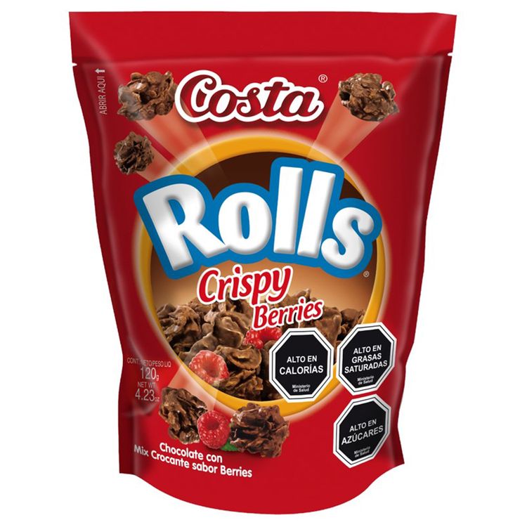 Chocolate Costa 140 g, Rolls Crispy, Berries | Jumbo.cl