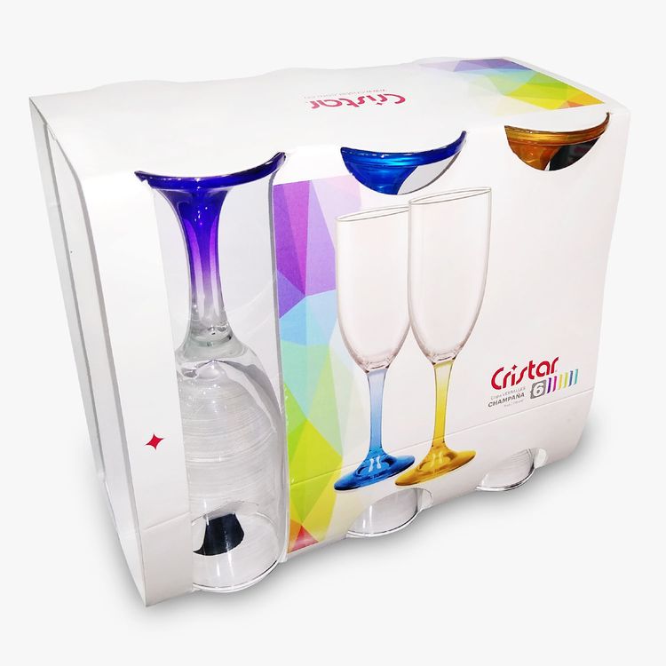Set 6 Copas Cristar Flute Versalles 176 cc | Jumbo.cl - Jumbo